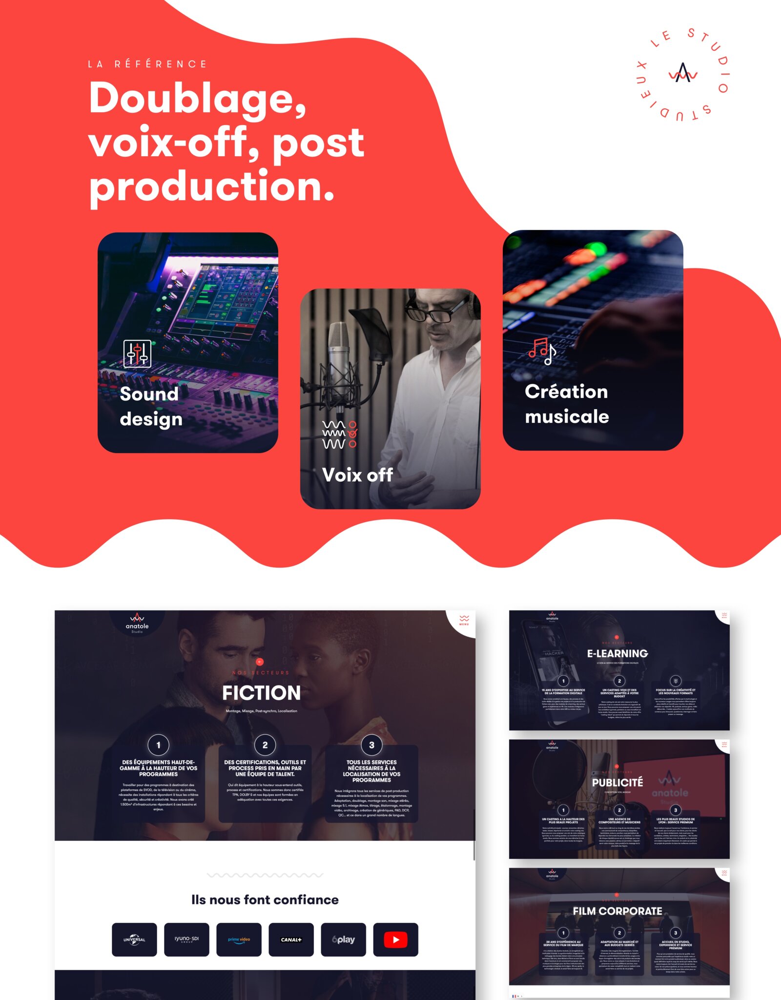 Refonte UX/UI pour un studio d’enregistrement avec Webflow