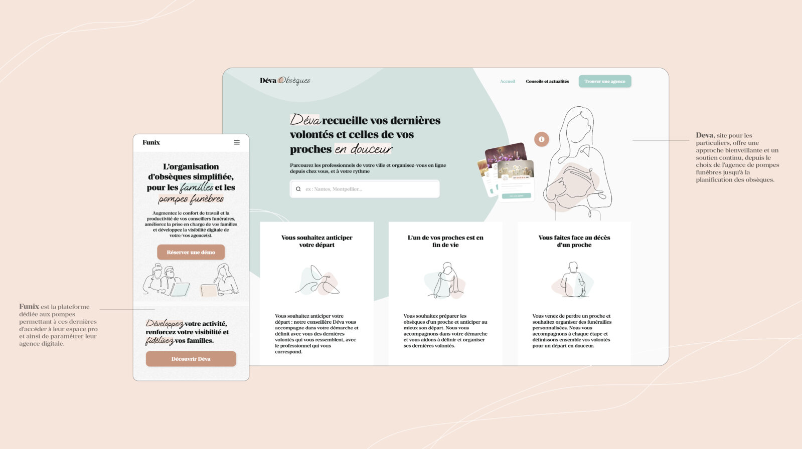 Solution SaaS pour pompes funèbres créé avec Symfony
